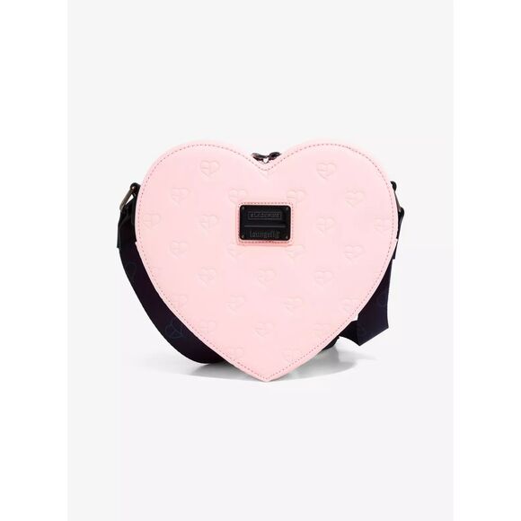 Loungefly | Bags | Loungefly Blackpink Allover Print Heart Shaped Crossbody Bag | Poshmark